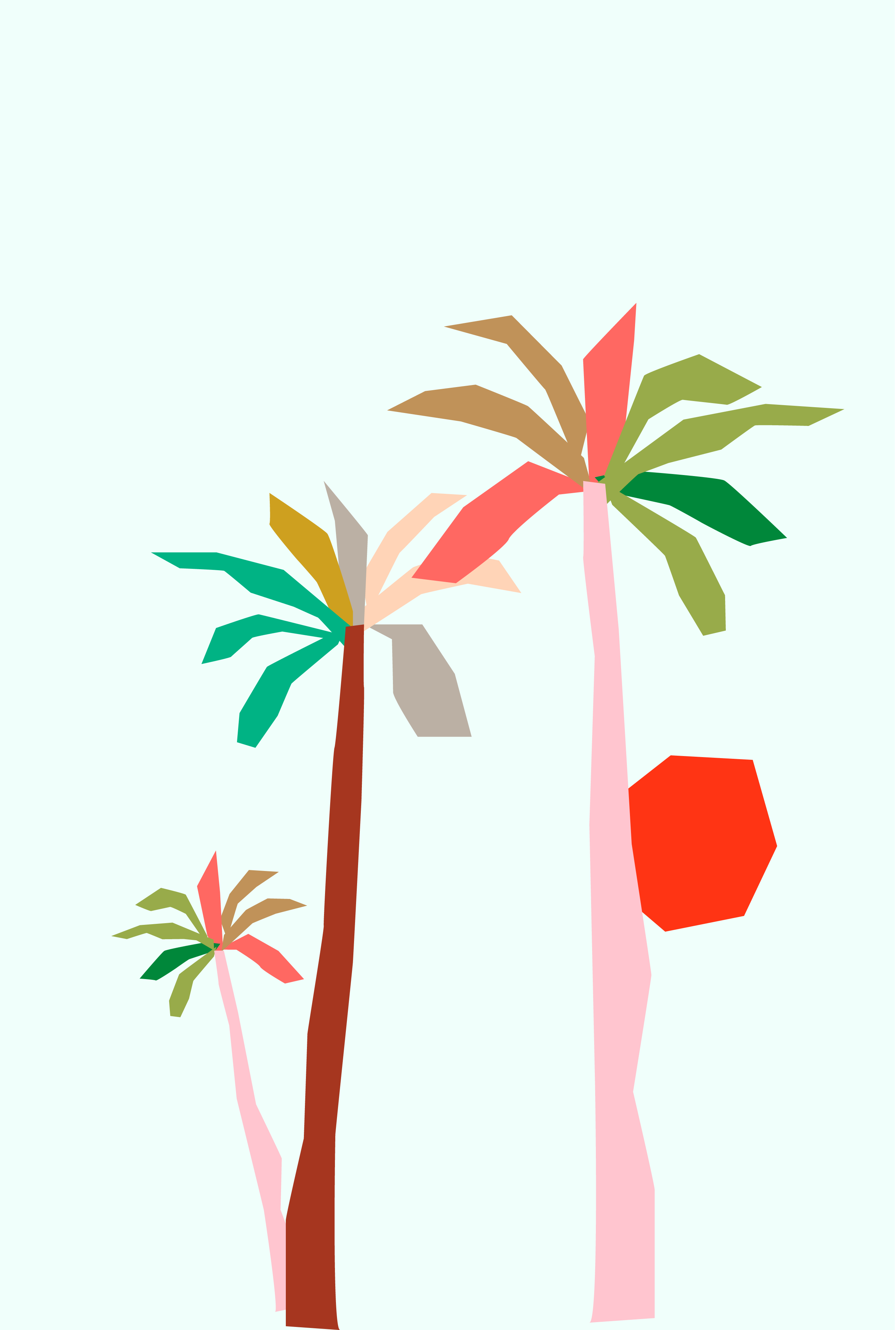 Illustration of Palm Trees on the Beach · atipo illustrations